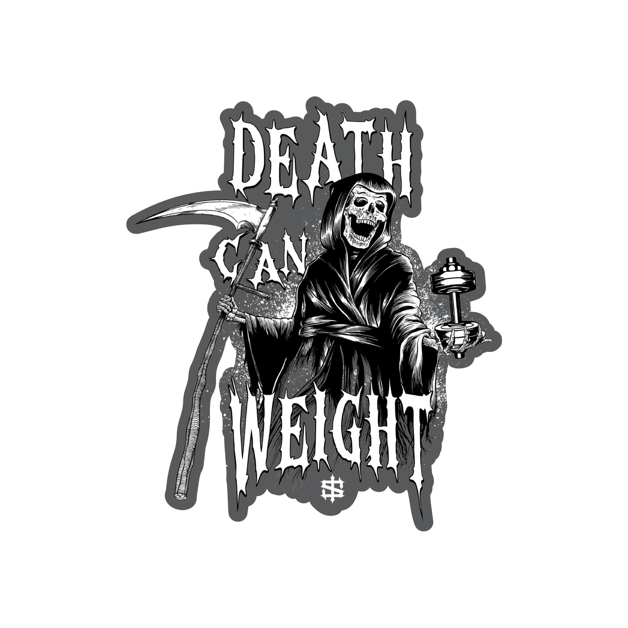 Death Can Weight Sticker – Iron Sanctuary